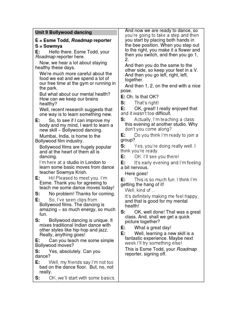 Road Map Bollywood | Download Free PDF | Dances