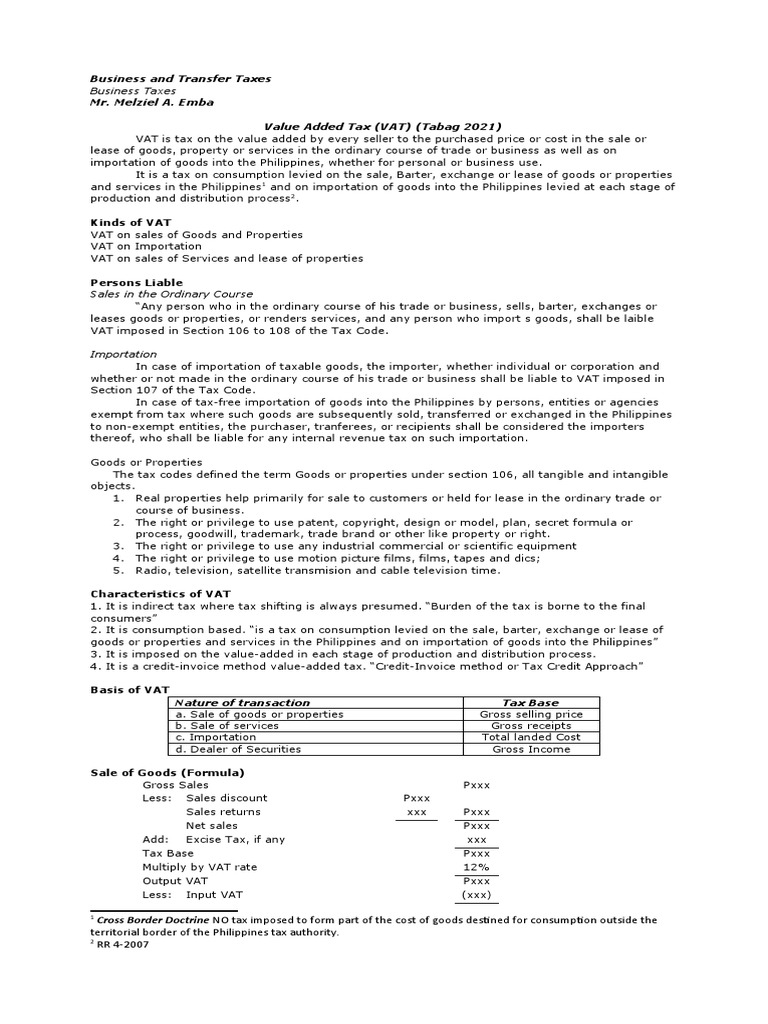 VAT (Value Added Tax) Explained: Rates, Exemptions and Calculations ...