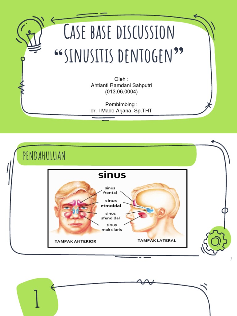 Sinusitis Dentogen: Kasus dan Penanganan | PDF