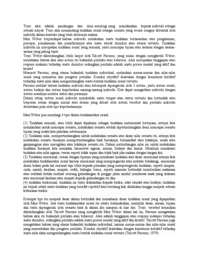 Diskusi 1 Teori Sosiologi Modern sms4 | PDF