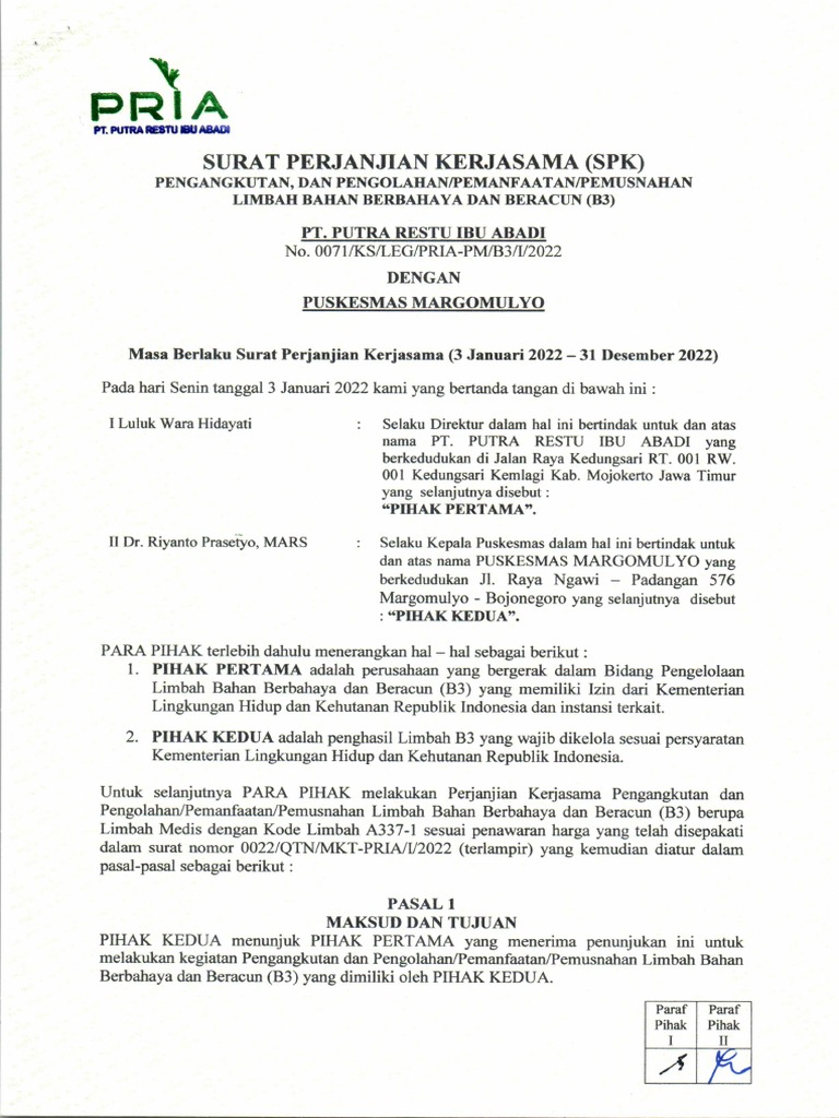 Mou PT Pria | PDF