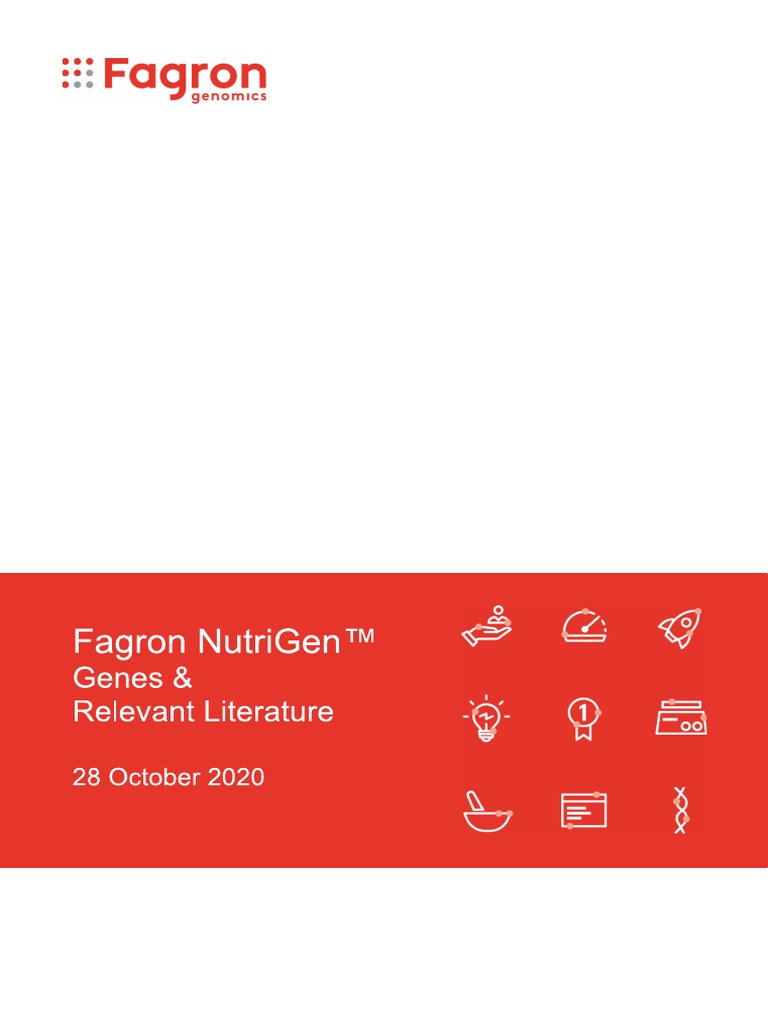 Fagron NutriGen™ Genes & Relevant Literature | PDF