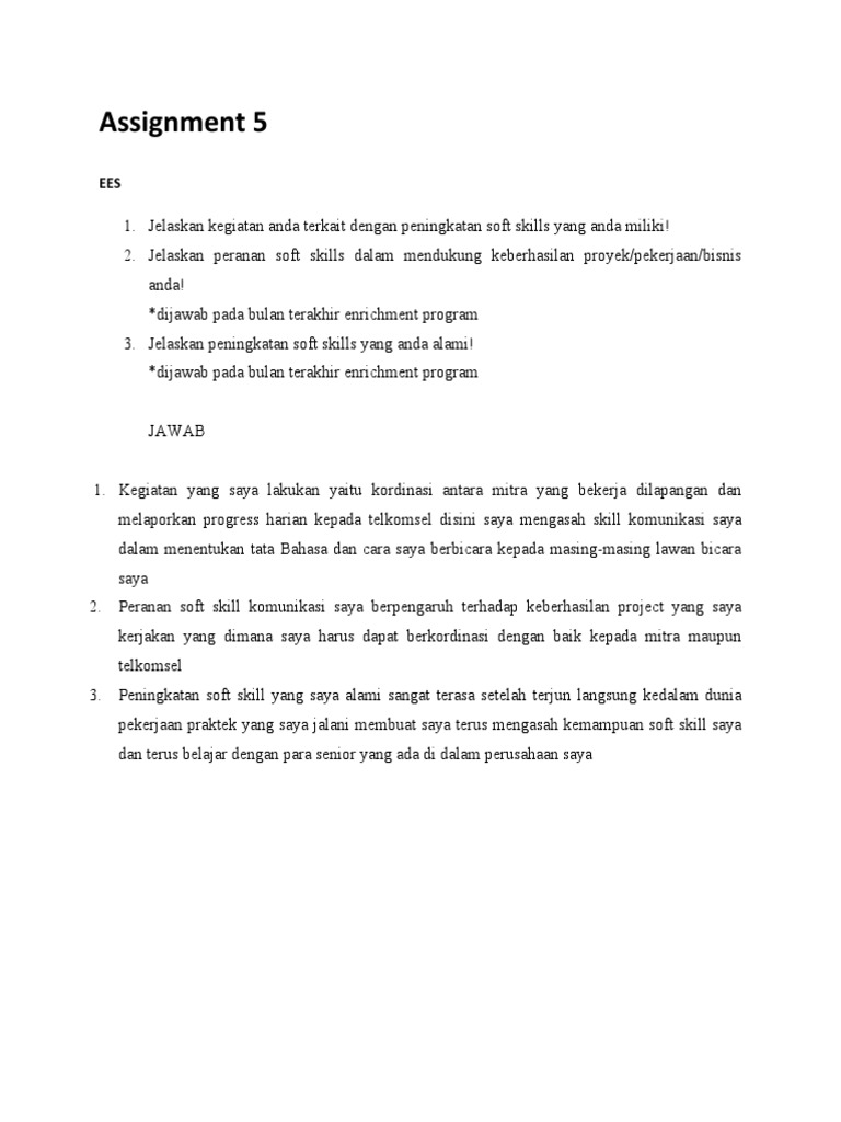 Assignment Ees 5 | PDF
