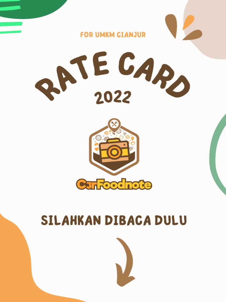 RATECARD 2022 For Umkm | PDF