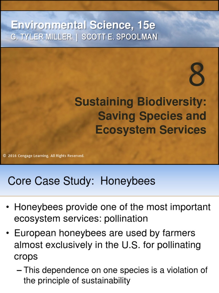 Environmental Science, 15e: Sustaining Biodiversity: Saving Species and Ecosystem Services | PDF ...