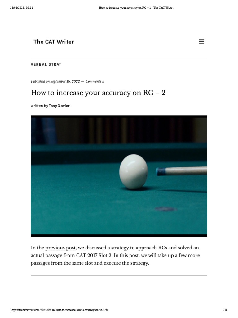 Improve RC Accuracy: CAT Strategy | PDF | Snow | Car