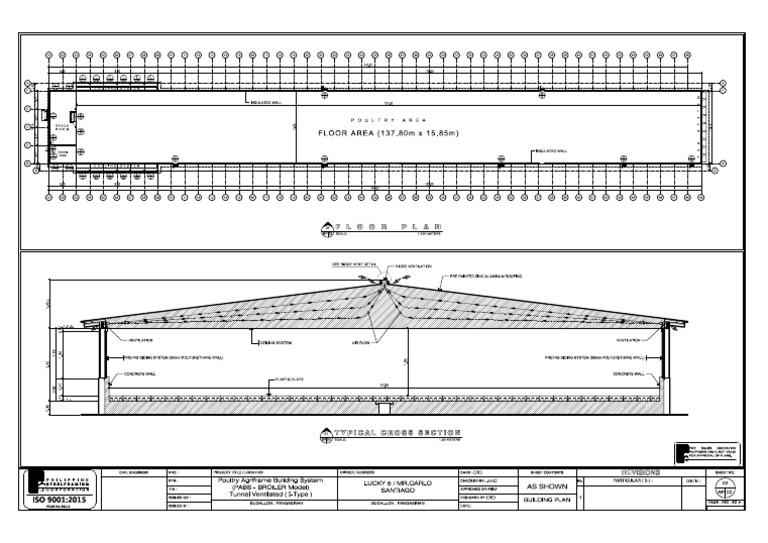 Floor Plan and Cross Section | PDF | Building Engineering ...