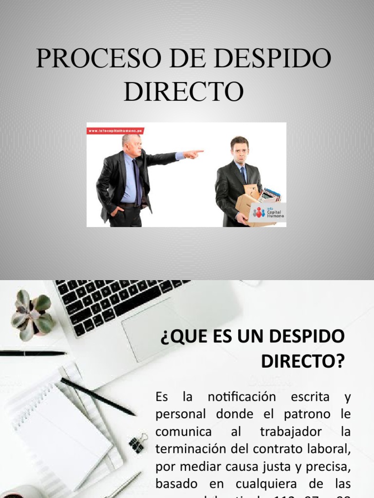 DIAPOSITIVAS PROCESO DE DESPIDO DIRECTO | PDF | Daños y perjuicios ...