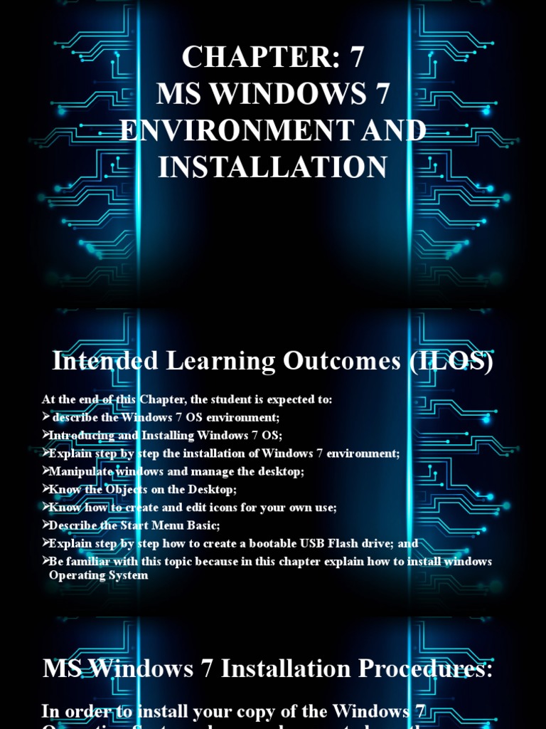 Ms Windows 7 Environment and Installation | PDF | Icon (Computing) | Graphical User Interfaces