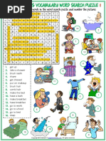 Action Verbs Board Game | PDF