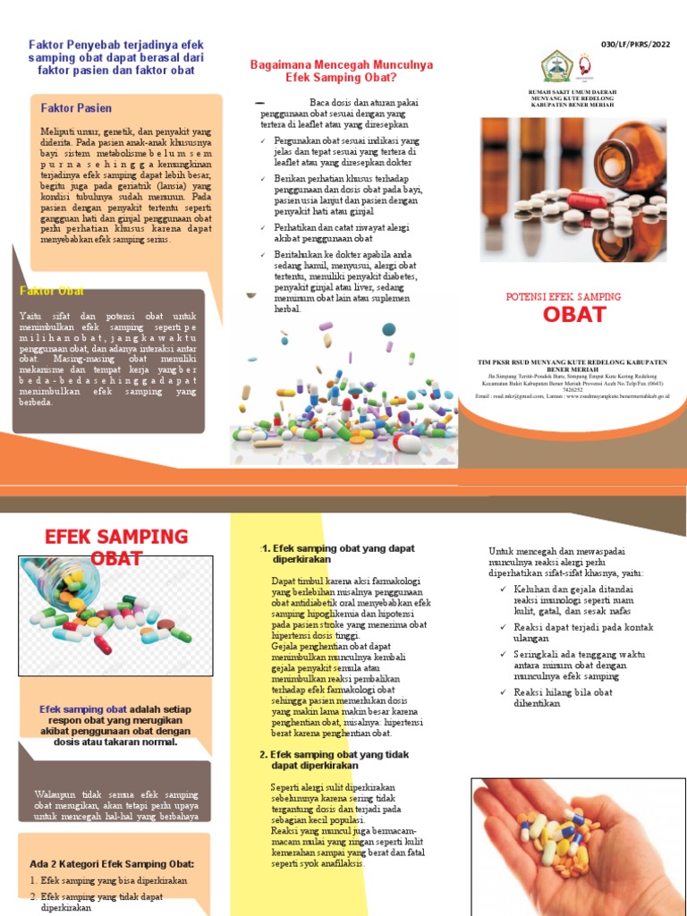 Leaflet Efek Samping Obat | PDF