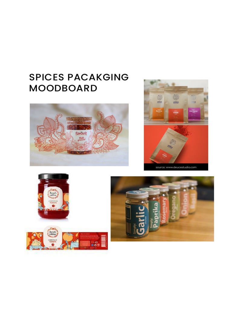 Spices Pacakging Moodboard | PDF