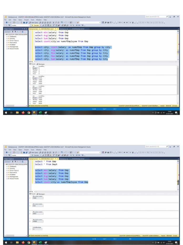 Agreegate Functions | PDF