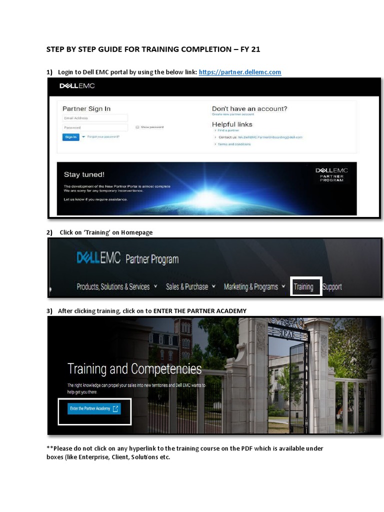 DELL Portal Step by Step Guide | PDF