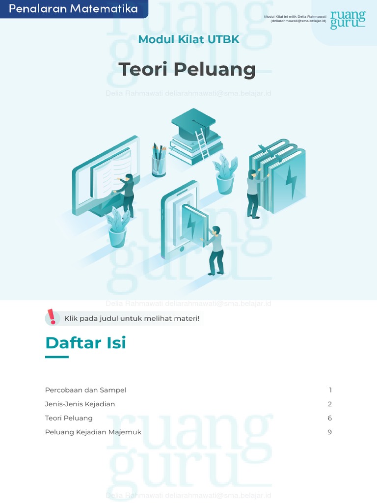 SBPKT0605MDL - V1 - Teori Peluang - 37jqMMFyGd | PDF