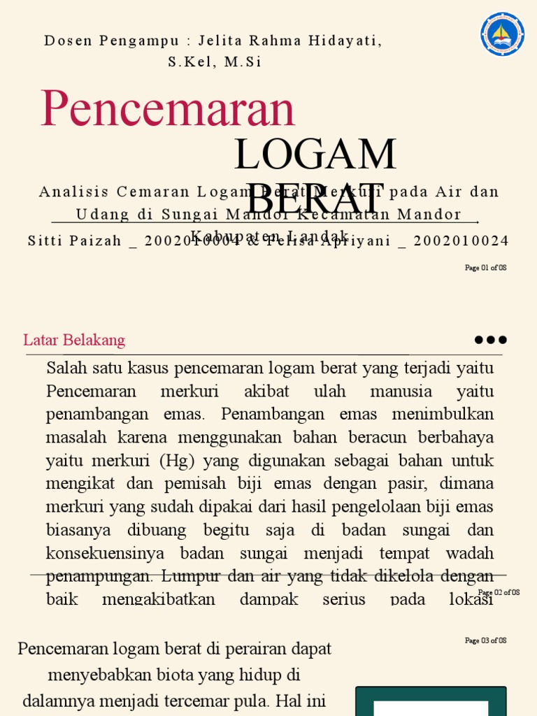 Pencemaran Logam Berat | PDF | Sains & Matematika