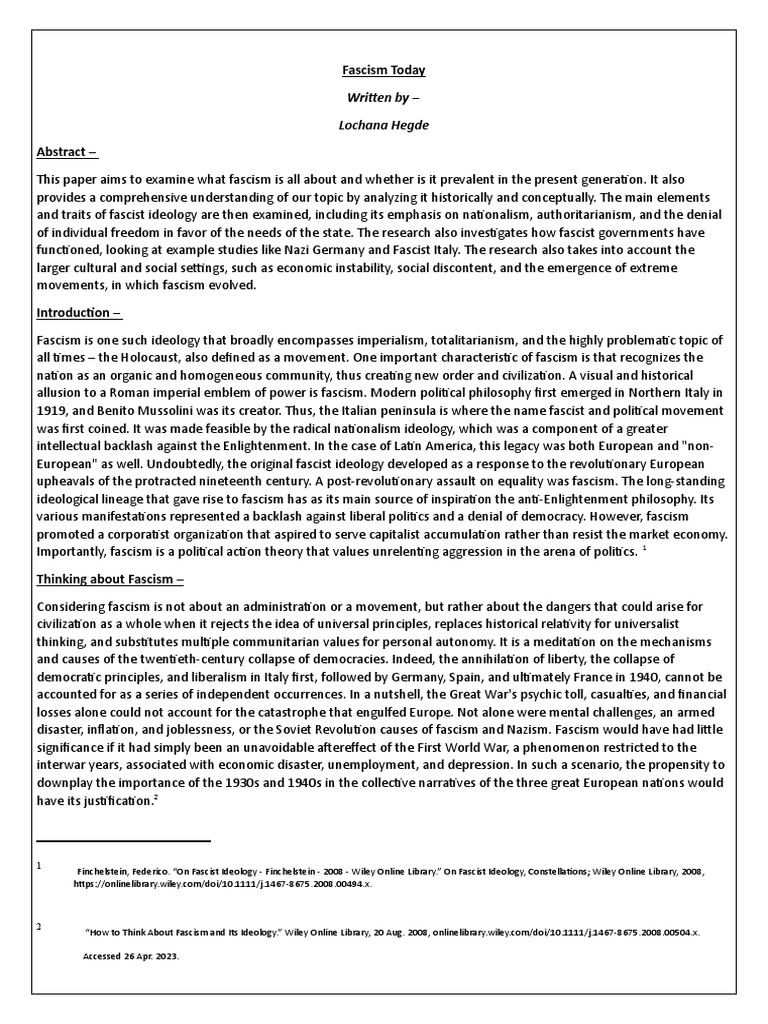 Fascism Today Political Theory | PDF | Fascism | Donald Trump