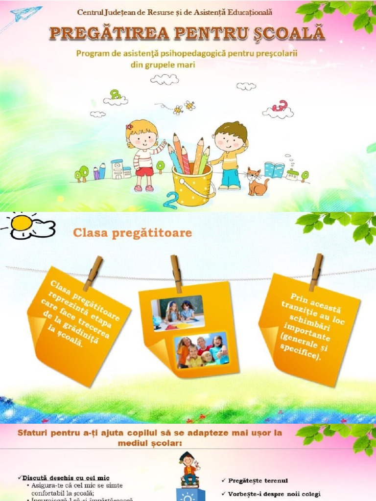 Pregatirea Pentru Scoala | PDF