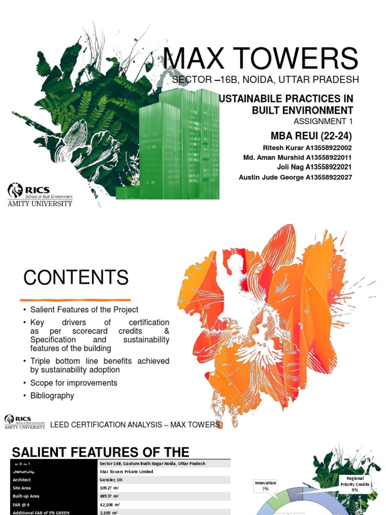 Max Tower Presentation | PDF | Green Building | Efficient Energy Use