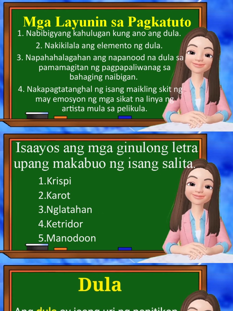 Mga Layunin Sa Pagkatuto | PDF
