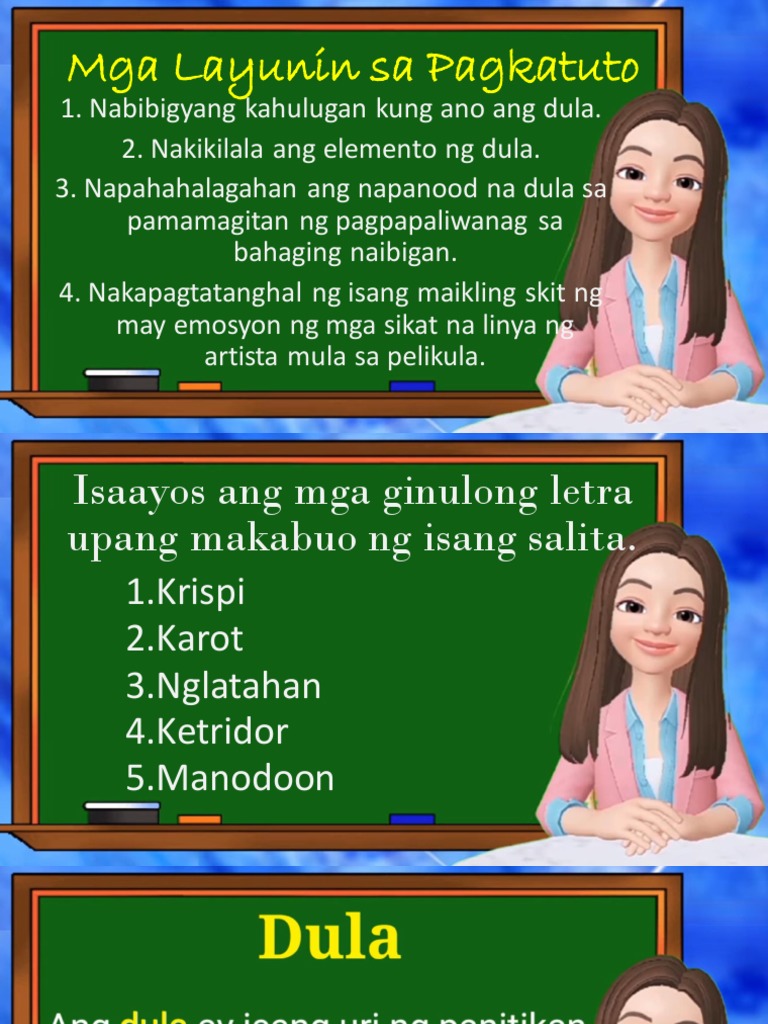 Y2 A2.4 Mga Elemento NG Dula | PDF