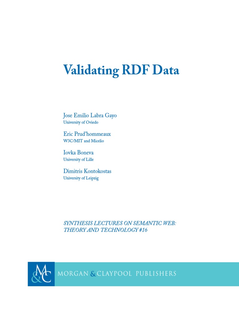Validating RDF Data 2017 | PDF | Resource Description Framework ... Validating RDF Data 2017 | PDF | Resource Description Framework ...