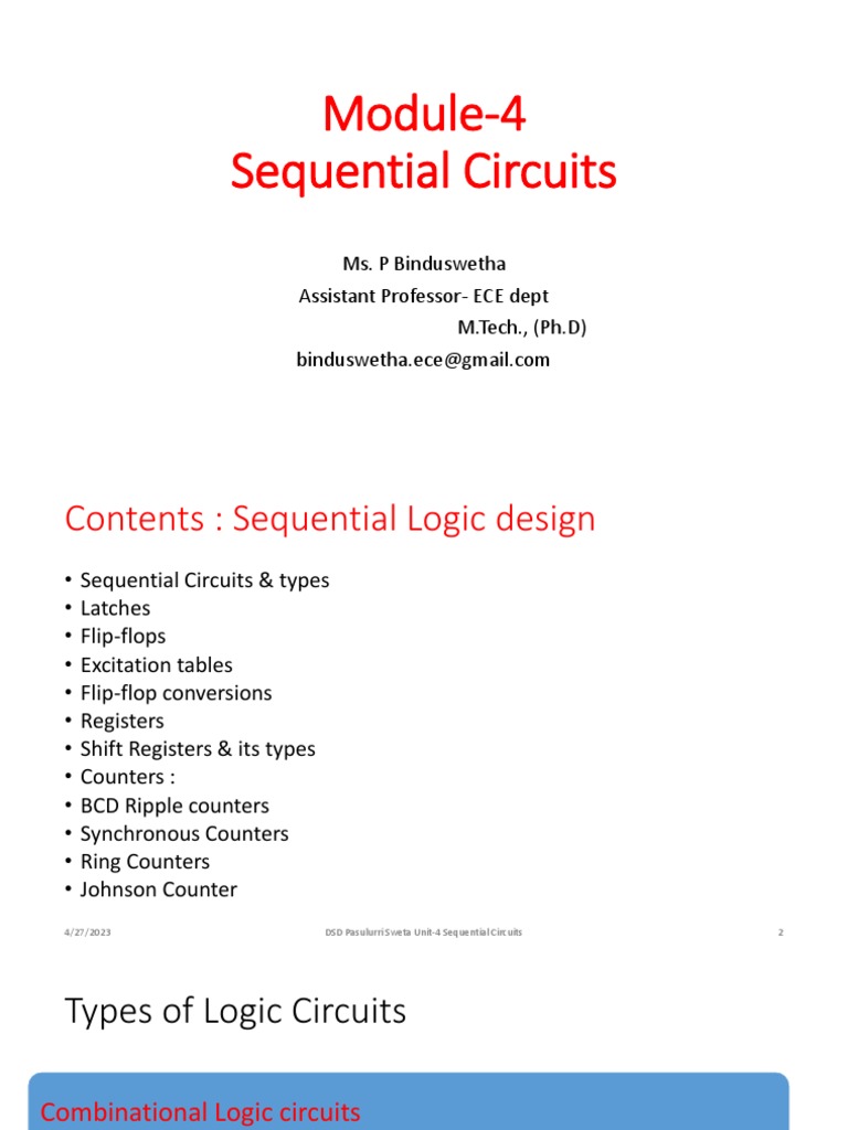 Digital Sequential Circuits | Download Free PDF | Logic Gate | Computer Architecture