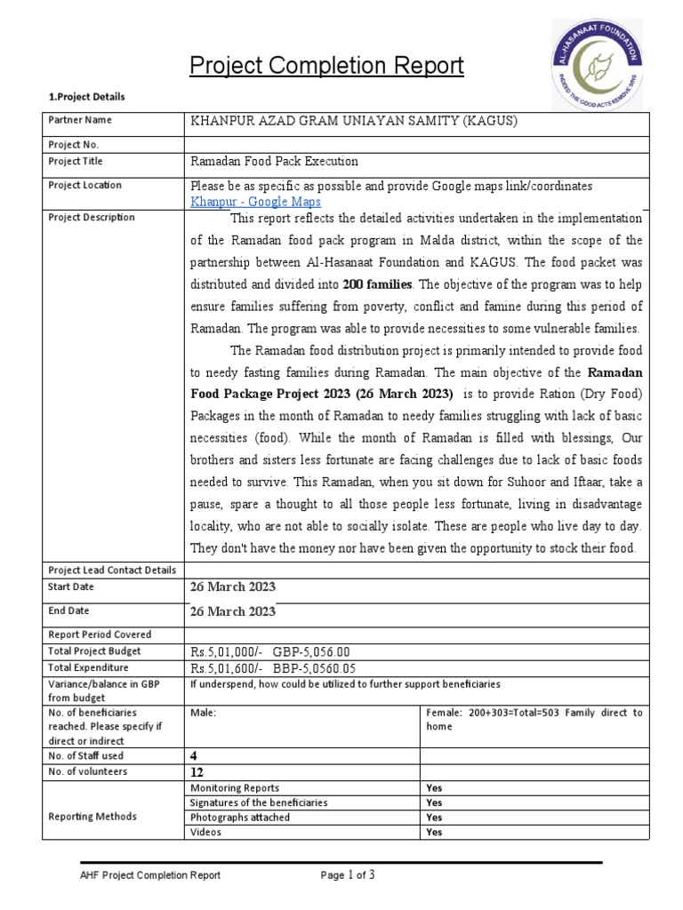 Project - Narrative - Report 2023 04 16 | PDF | Poverty | Poverty ...