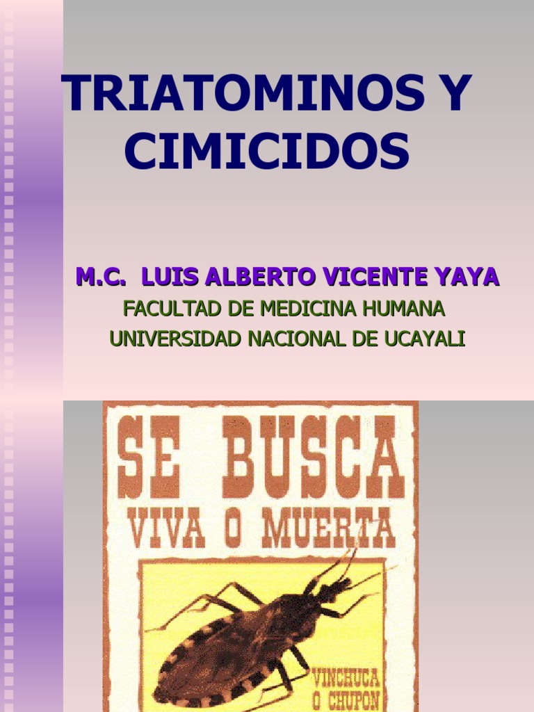 Triatominos y Cimicidos: Ectoparásitos Humanos | PDF | Hogar ...