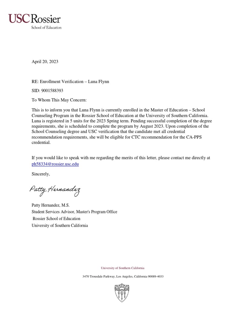 enrollment verification letter luna flynn-signed | PDF