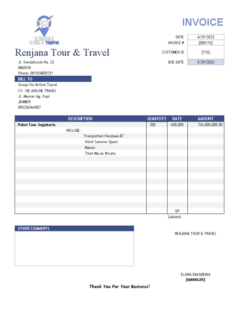 Invoice Jogja | PDF | Spreadsheet | Software
