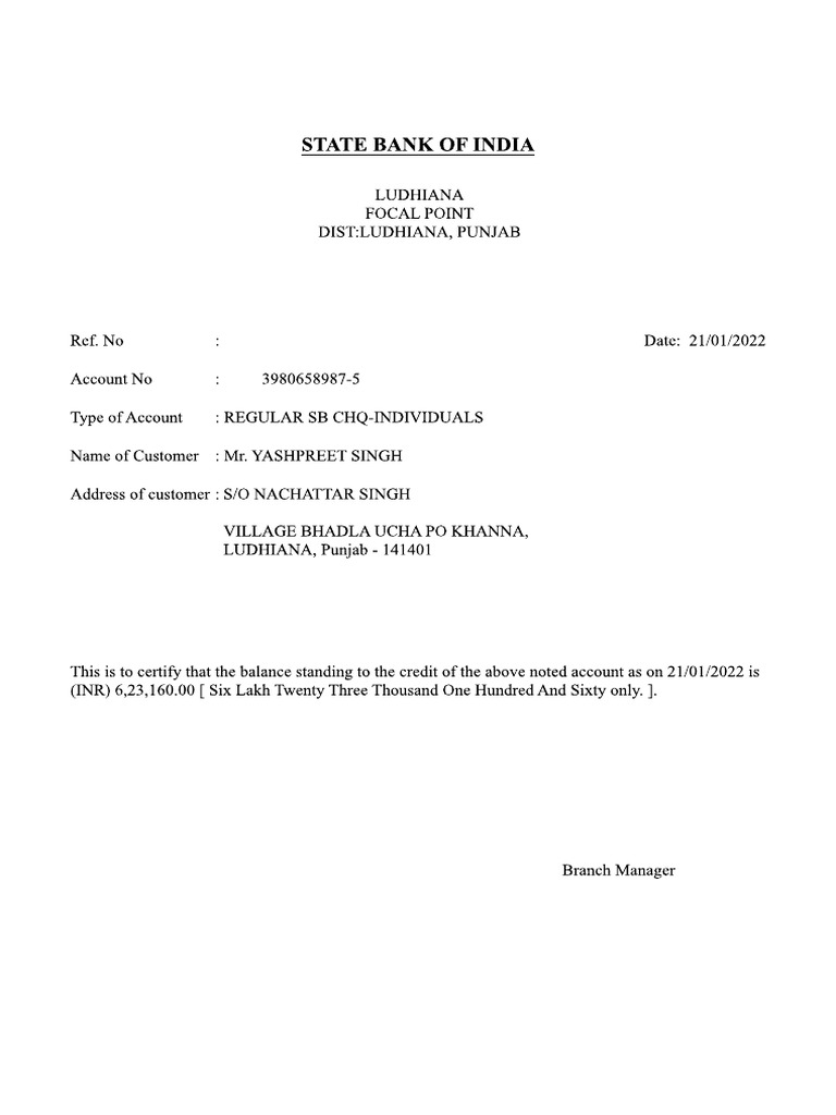 SBI Regular SB Account Statement | PDF | Personal Identification Number ...