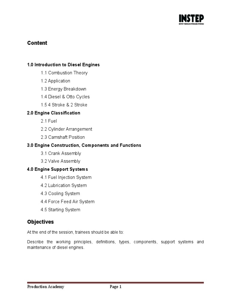 M02 Notes Diesel Engine Pdf Internal Combustion Engine Diesel