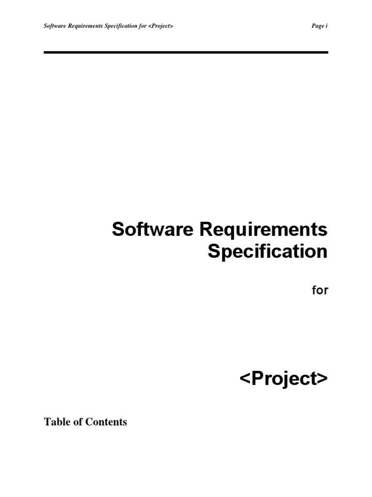 Software Requirements Specification For | PDF | Application Programming ...