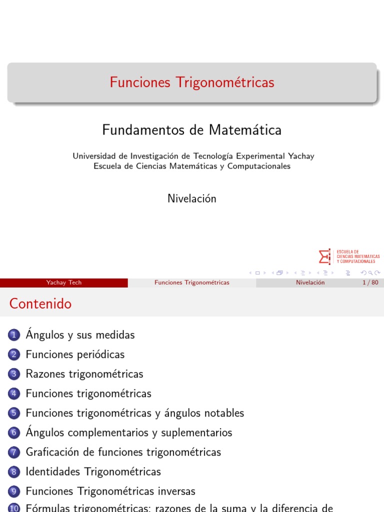 6 Funciones Trigonom Tricas 2021 | PDF | Funciones trigonométricas ...
