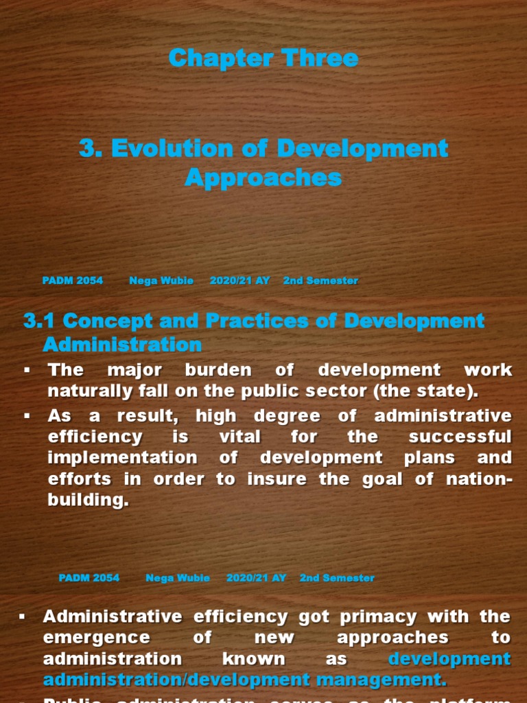 Development Administration Evolution | PDF | Decentralization | Governance