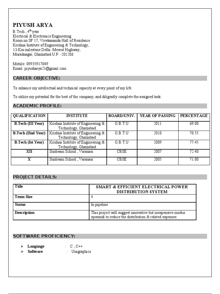 Piyush Arya Resume | PDF