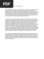 Hamilton Musical Leitmotifs Analysis | PDF | Hamilton (Musical ...