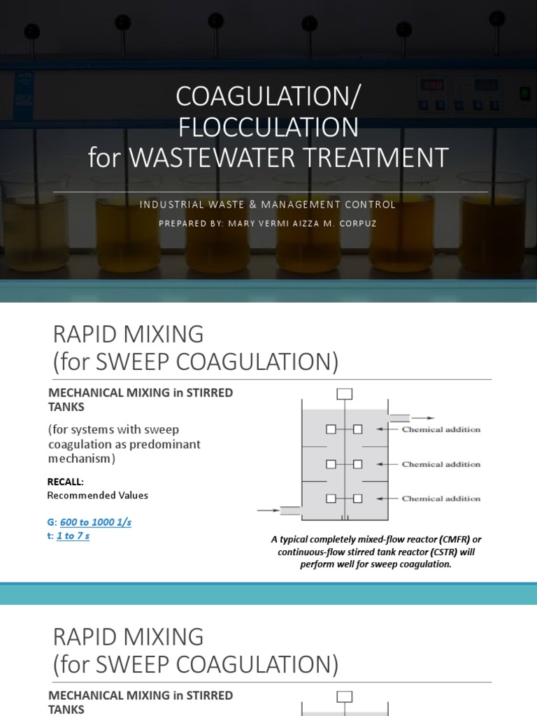 MODULE 2 UNIT 1 - COAGULATION and FLOCCULATION - PART 4 | PDF | Physical Sciences | Applied And ...
