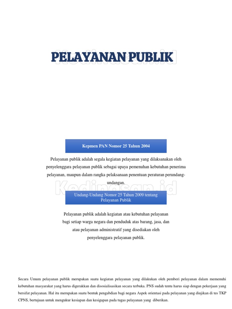 12 - TKP - Pelayanan Publik | PDF