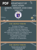 Deped Vision, Mission, and Core Values | PDF
