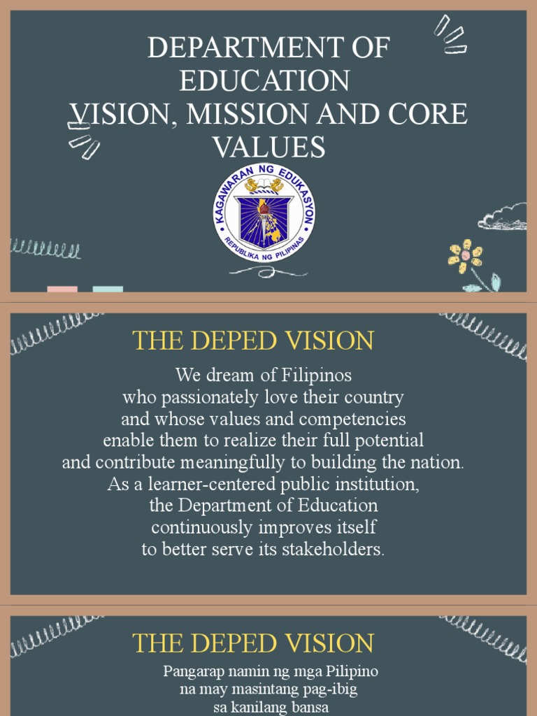 Deped Vision Mission Core Values | PDF
