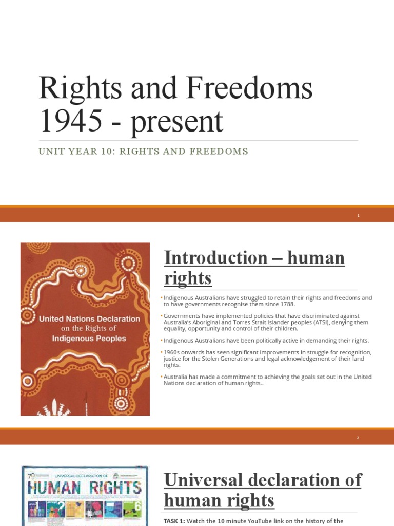 Rights and Freedoms 1945 Indigenous Policies | PDF | Indigenous ...