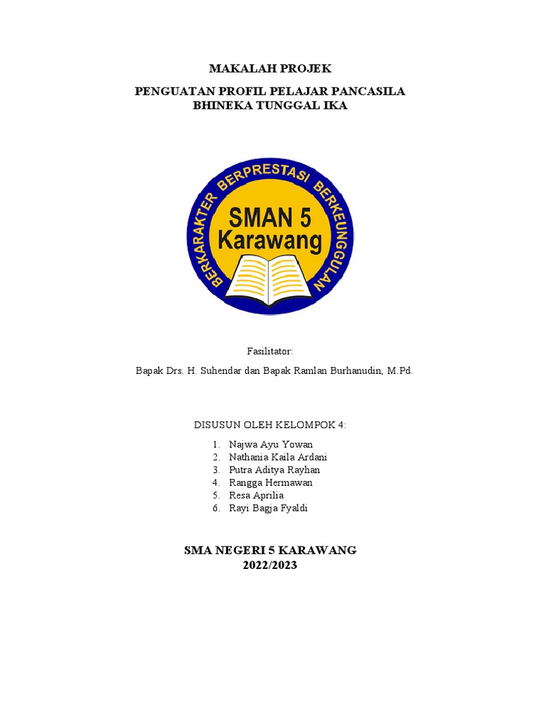 Makalah Projek X.2 | PDF