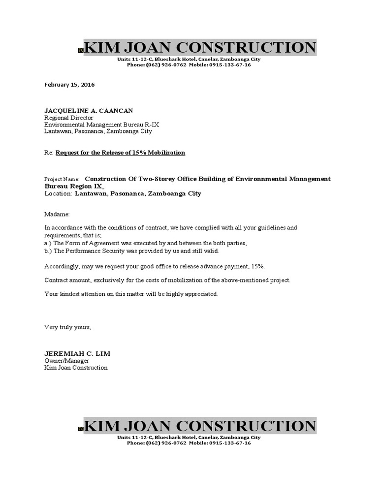 Notice Letter of Delay | PDF