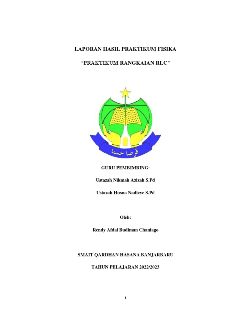 Laporan Hasil Praktikum Fisika "Praktikum Rangkaian RLC" | PDF