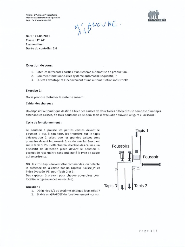 EXAMENS 1AP -juin-2021 (1) | PDF