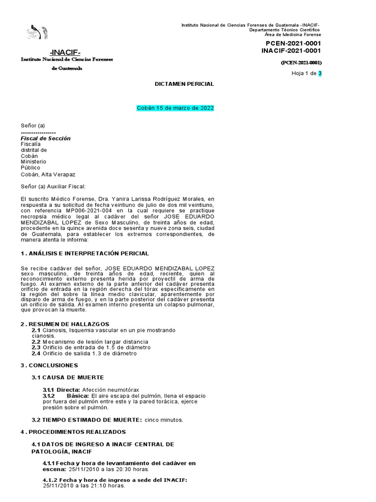Procedimiento de Necropsia Forense | PDF | Jurisprudencia médica