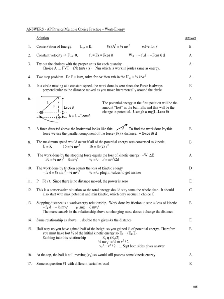 4c Wep MC Key | PDF | Force | Kinetic Energy