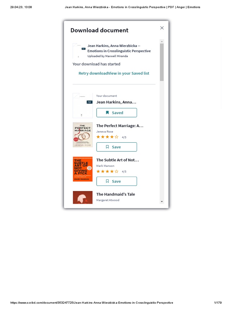 Jean Harkins, Anna Wierzbicka - Emotions in Crosslinguistic Perspective ...